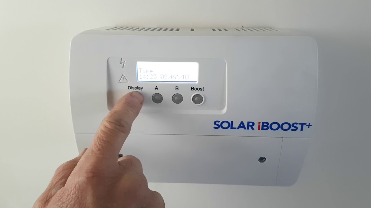 Iboost diplay and winter summer boost modes - YouTube