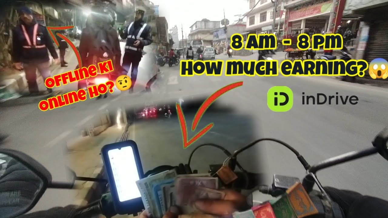 indrive ma 12 hours ko kamai kati vayota? || ndrive vlog || @rbmahesh - YouTube