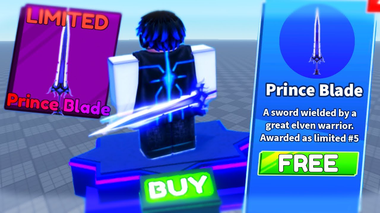 HOW TO GET NEW *LIMITED* PRINCE BLADE IN BLADE BALL FOR FREE! (Roblox ...