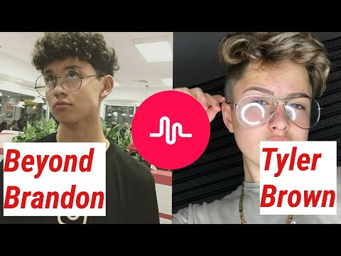 TYLER BROWN vs. BEYONDBRANDON Musical.ly Compilation - YouTube