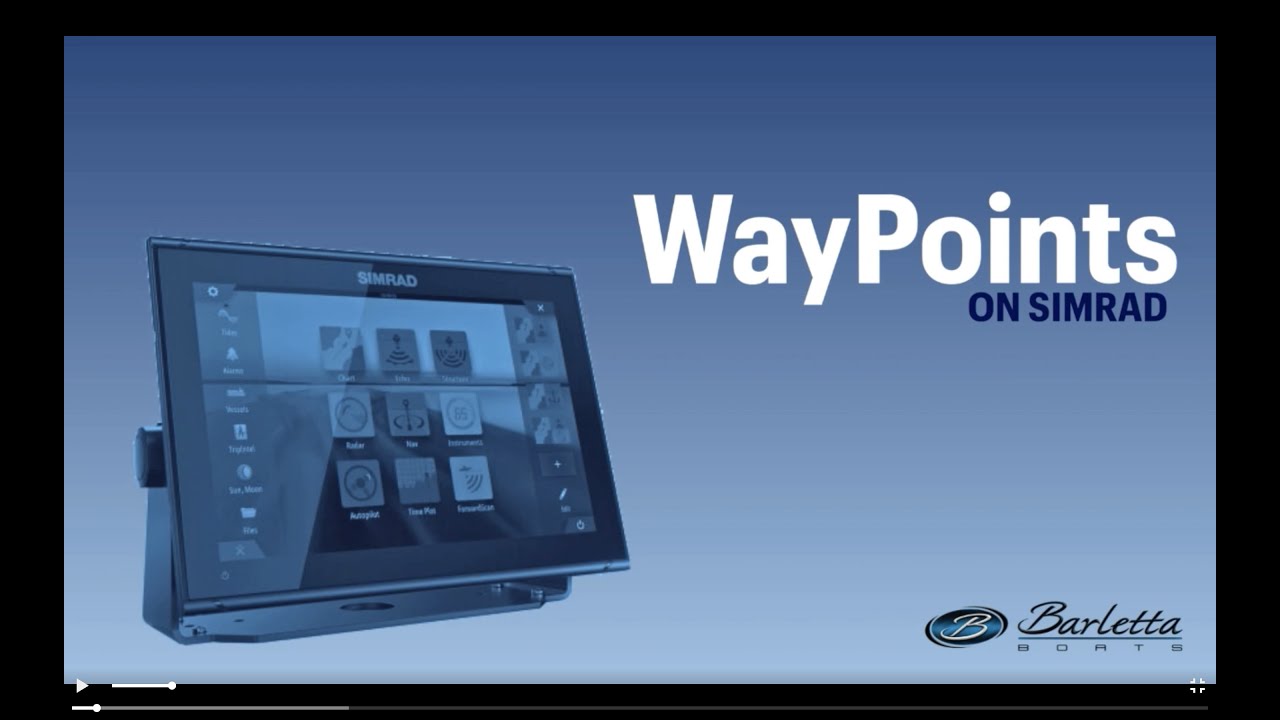 How To Mark Waypoints On SIMRAD YouTube How To Mark Waypoints On SIMRAD YouTube
