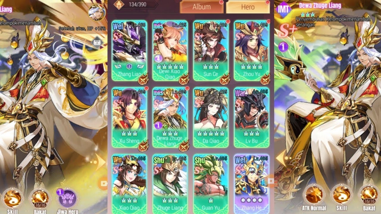 GACHA BRUTAL DEWA ZHUGE LIANG LANGSUNG UP JIWANYA X SAMKOK INDONESIA # ...