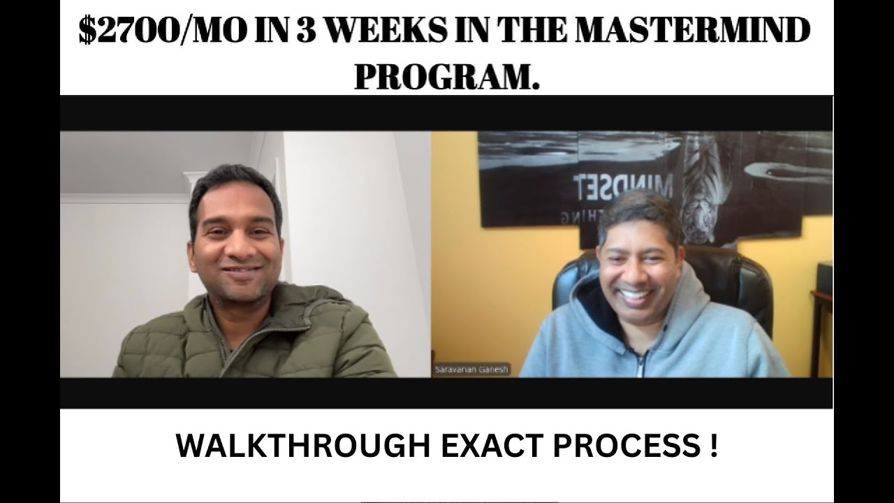 From $0 to $2,700/month in just 3 weeks in the Mastermind Program! - YouTube