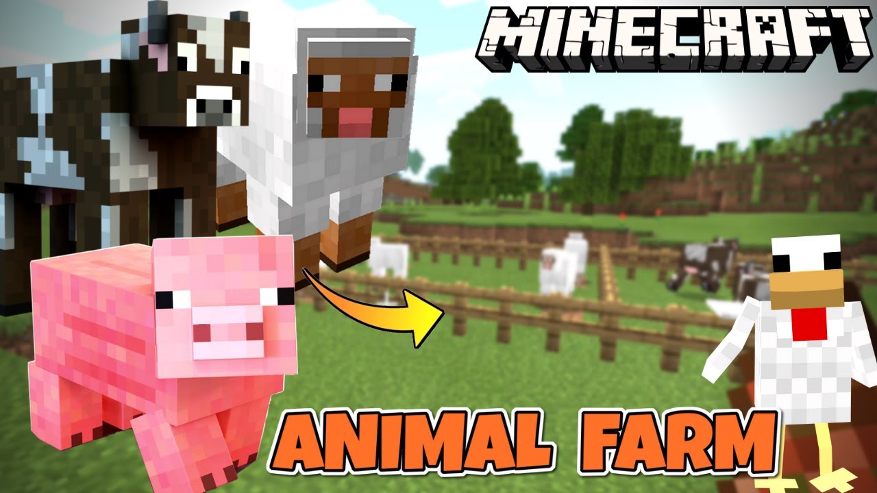 I BUILT A ANIMAL FARM IN MINECRAFT AND IT'S SO COOL 🔥🔥 - YouTube