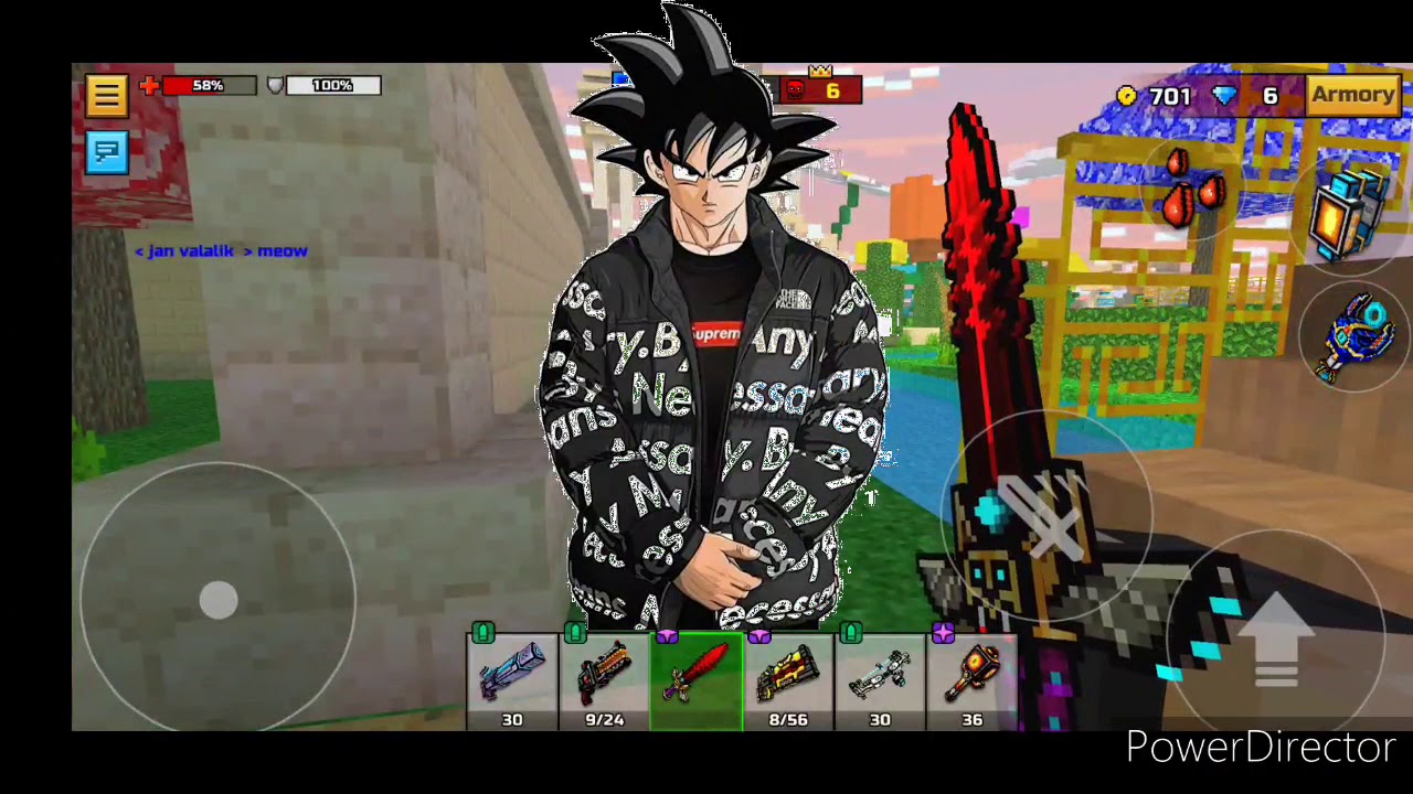Goku drip in Pixel Gun 3D????? - YouTube
