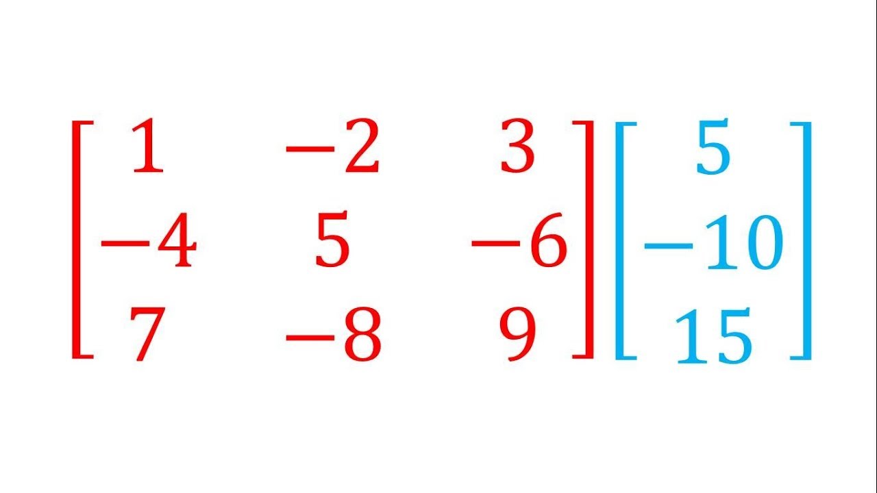 Multiplicación producto de matrices | Ejemplo 3 - YouTube