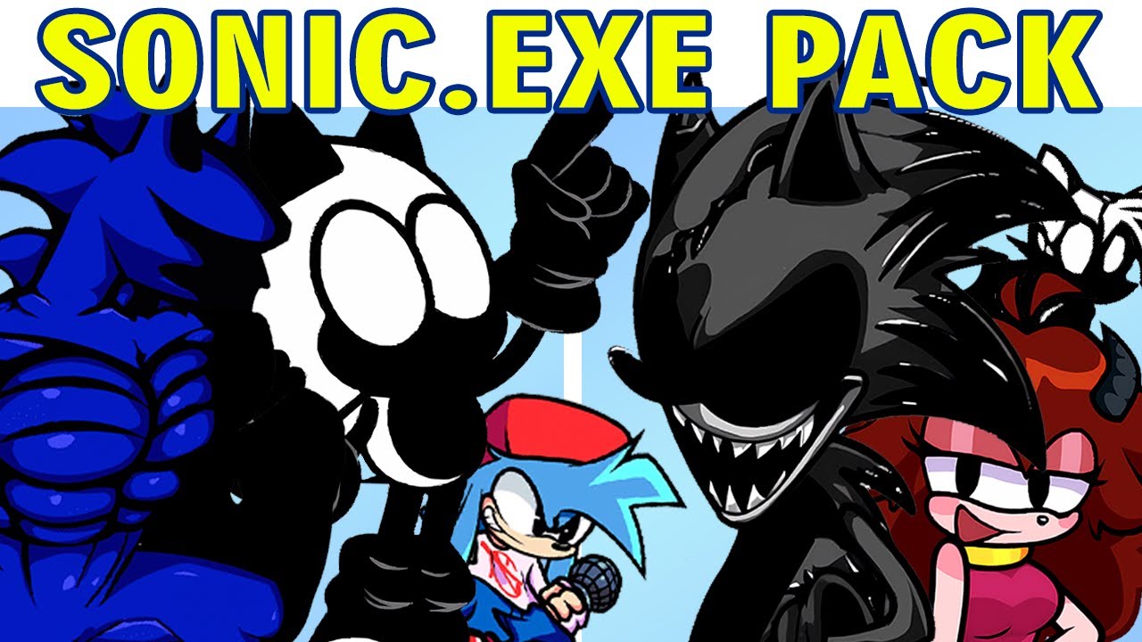SONIC.EXE Pack VS Friday Night Funkin + Batman Sonic, Mono.bw & DSK ...