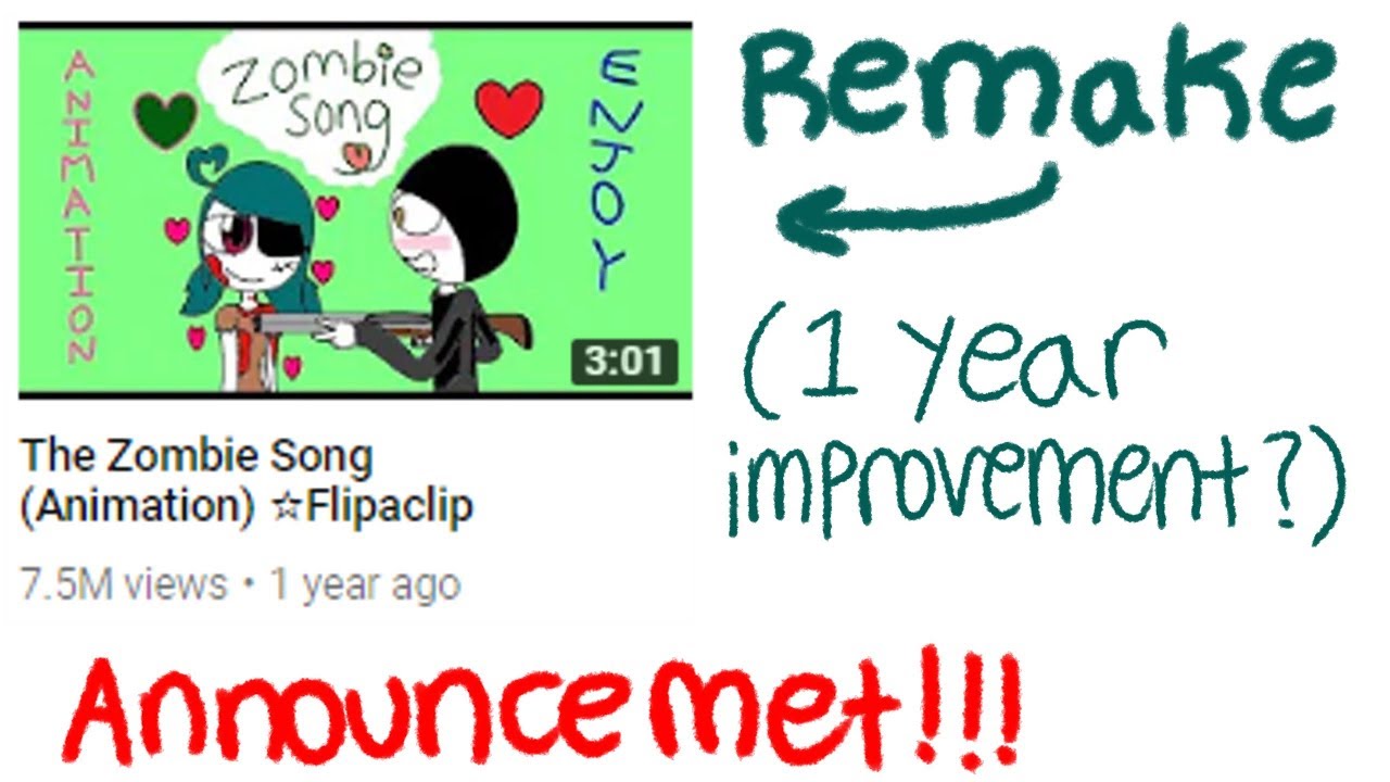 Zombie Song Remake Announcement + Speed Draw - YouTube