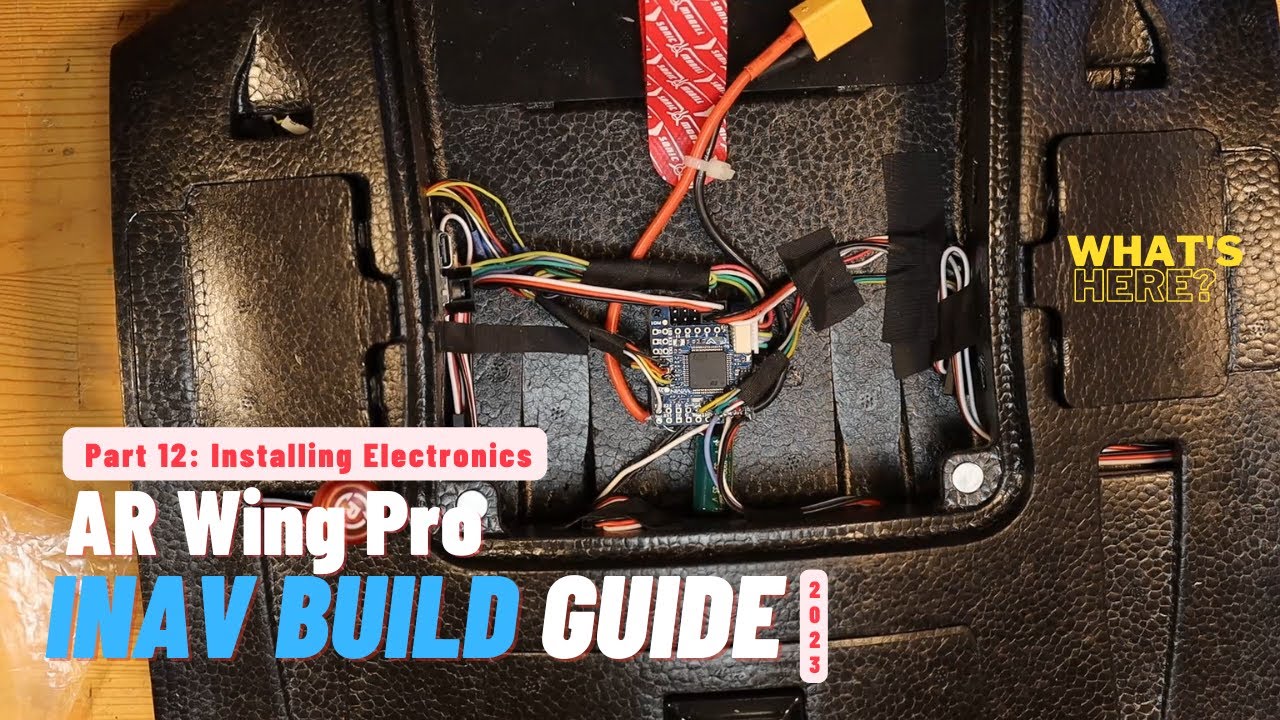How to install a flight controller in a flying wing - AR Wing Pro - YouTube