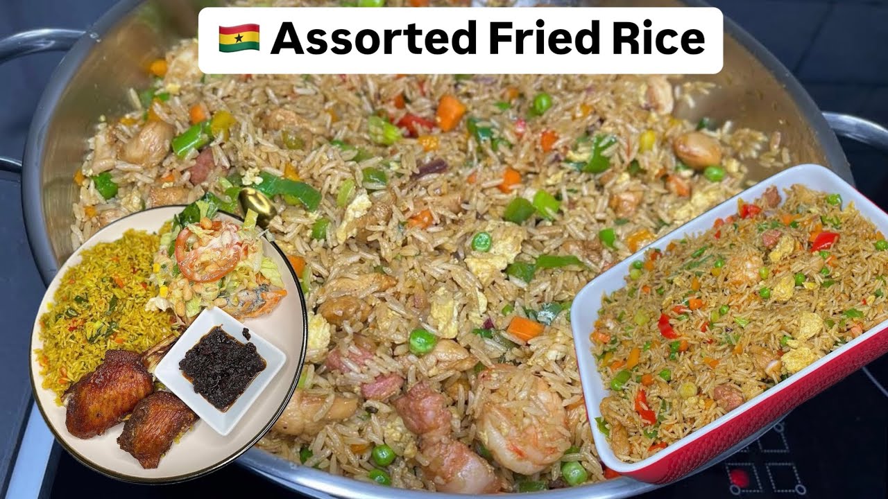Ghanaian Fried Rice Recipe For The Holidays | Assorted Fried Rice ...