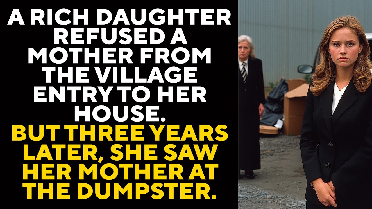 RICH DAUGHTER DENIED RURAL MOTHER ENTRY TO MANSION. BUT 3 YEARS LATER ...