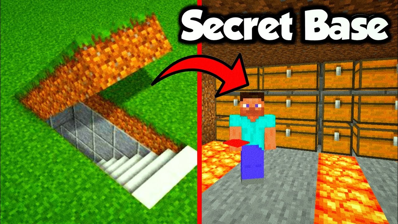 I Am Making A Secret Base In Minecraft PE - YouTube
