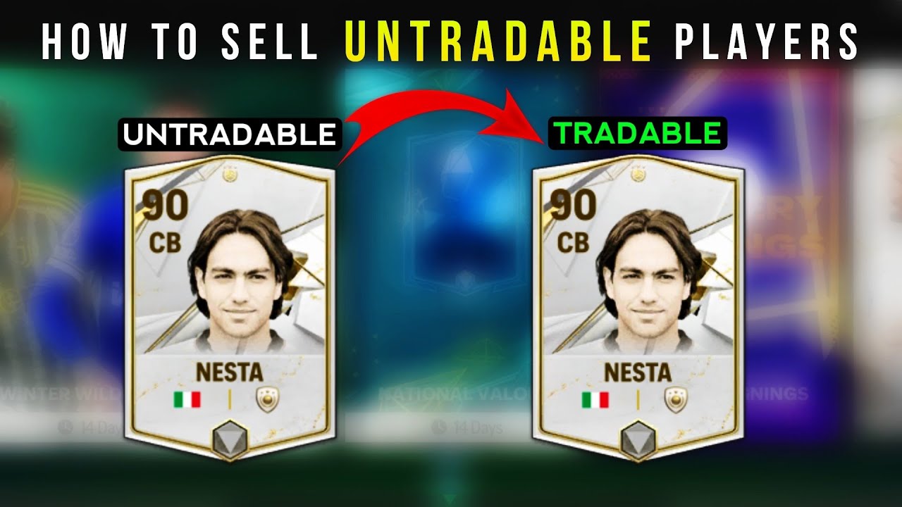 How to Sell UNTRADABLE Players in Fc Mobile - YouTube