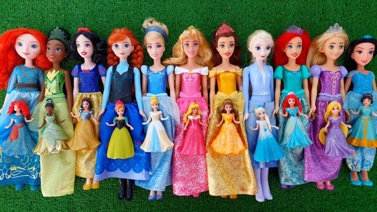 ASMR | Unboxing Mattel Disney Princess Spin & Reveal Surprise Dolls ...