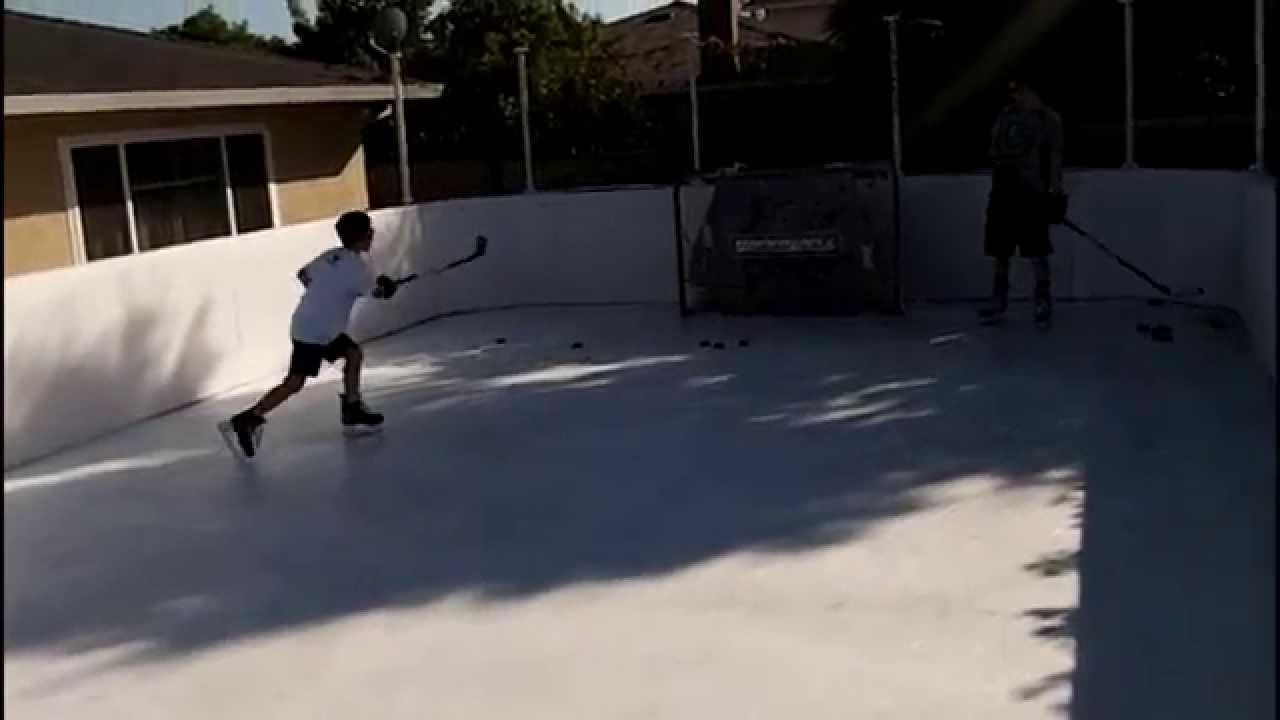 Why a Super-Glide Home Synthetic Ice Rink? - YouTube