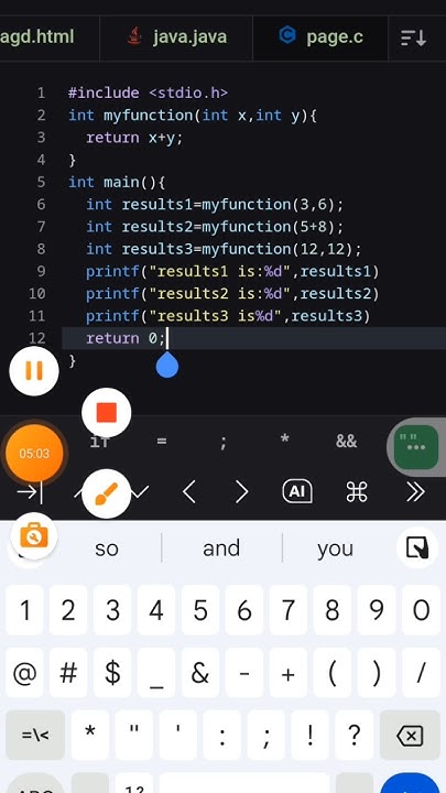C Function Parameters different variables#shorts #c#function #parameter#variables# #printf# ...