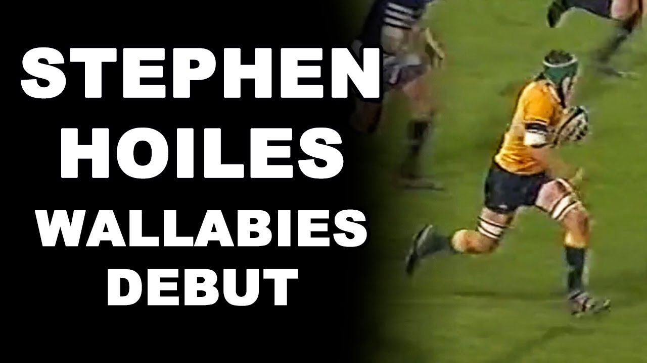 Stephen Hoiles Wallabies Debut - YouTube