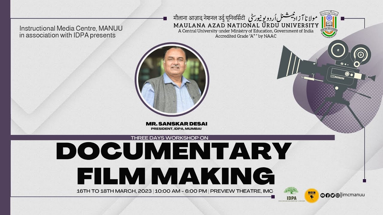 Mr. Sanskar Desai | President, IDPA, Mumbai | Documentary Film Making ...