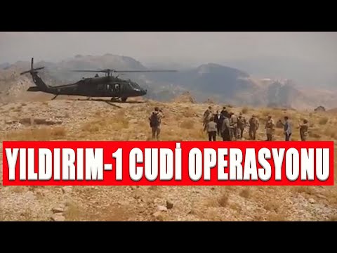 Son Dakika Şırnak'ta Yıldırım-1 Cudi Operasyonu 14.07.2020 TURKEY