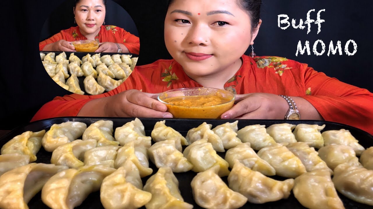 EATING BUFF MOMO 🥟 MOMO MUKBANG - YouTube