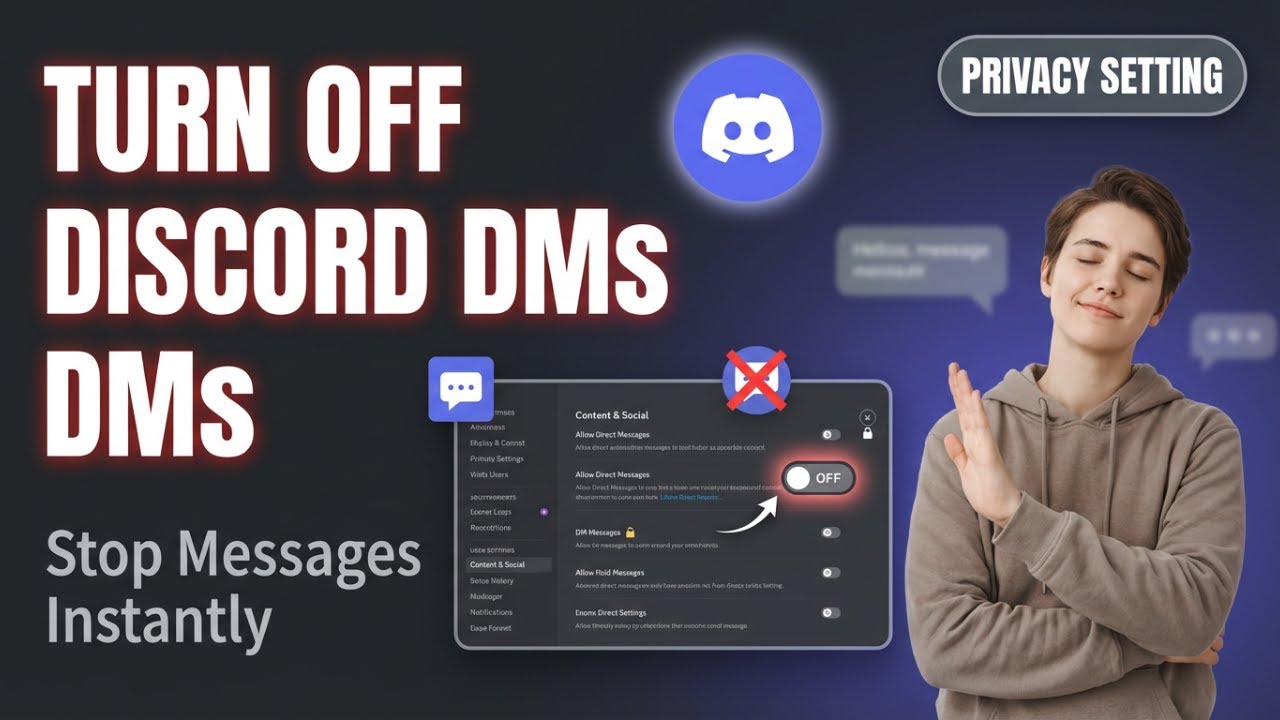 How to Turn Off DMs on Discord (Step-by-Step Guide) - YouTube