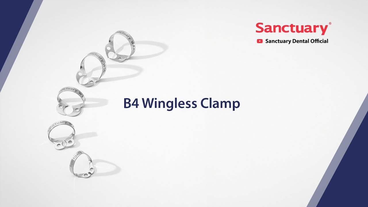 B4 Wingless Clamp Demo | Dental Filling (Class III) with Dam First ...