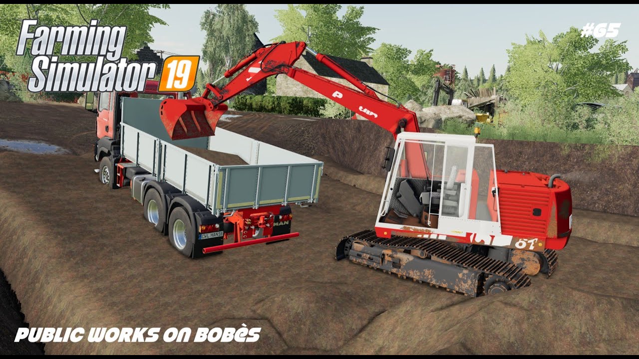 Case Poclain 688 | Public Works | Bobès | Farming Simulator 19 ...