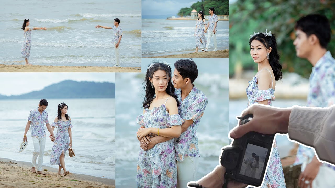 POV Photography Pre-wedding at the beach, KEP Cambodia | POV Photoshoot behind the scenes - YouTube