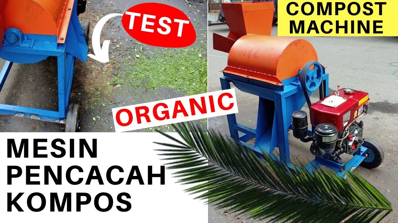 Mesin Pencacah Kompos Mesin Diesel 7 HP | Compost Machine Organic with ...