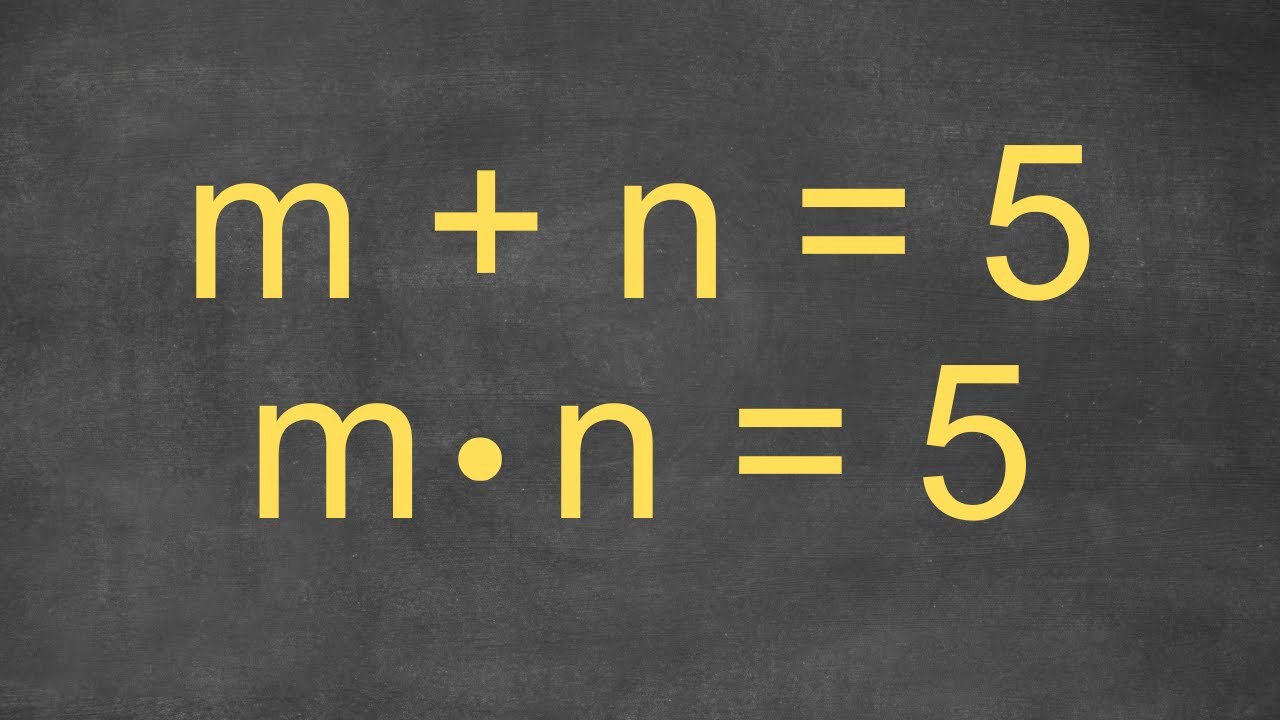 Math Olympiad | A Nice Algebra Problem | How to solve for 'm' and 'n ...