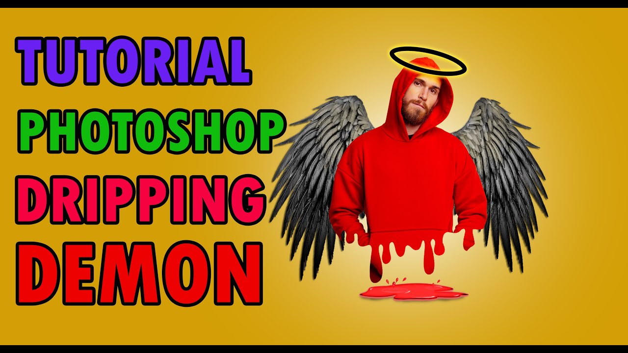 TUTORIAL PHOTOSHOP : Dripping Demon/Dripping Effect Adobe Photoshop ...