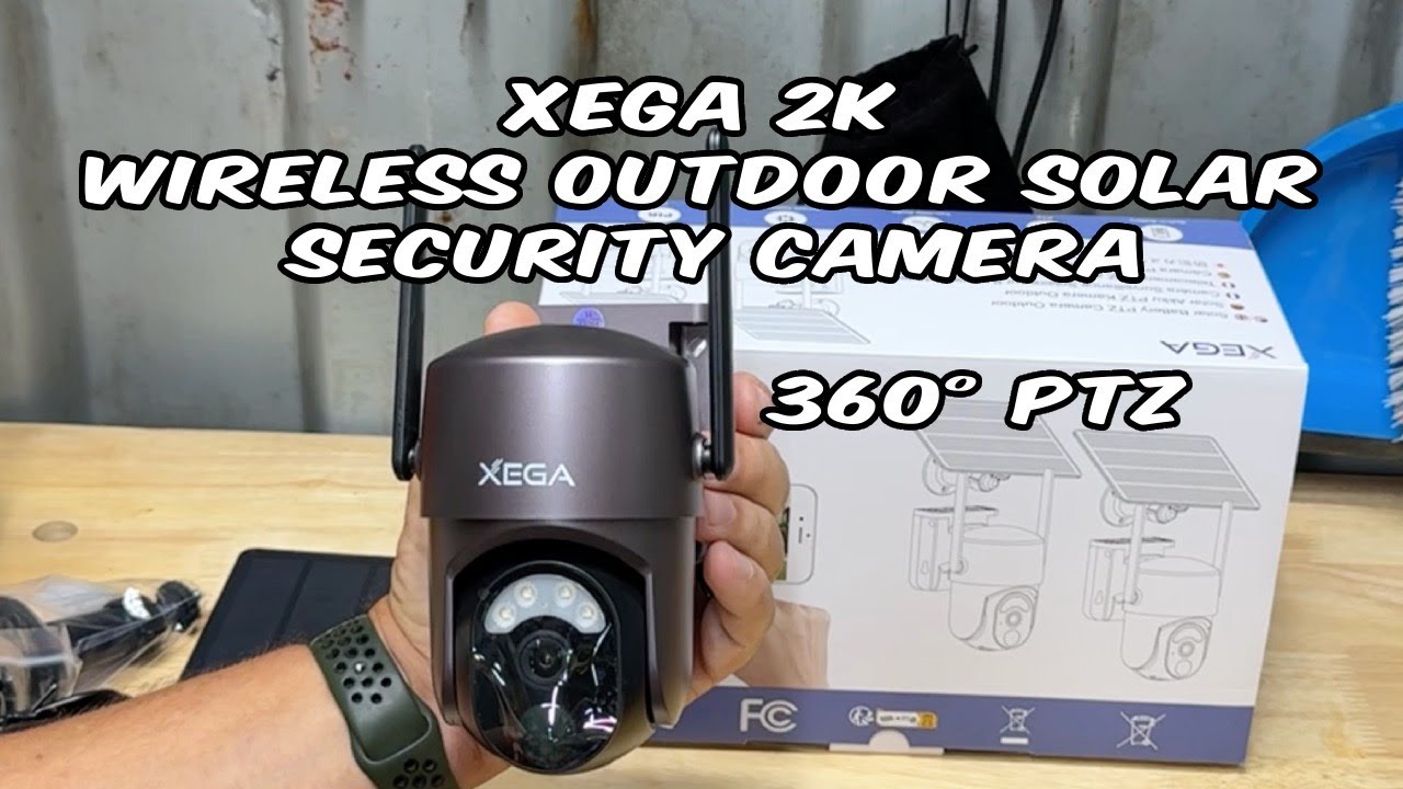 XEGA 2K Wireless Outdoor Solar Security Camera Review #securitycamera # ...