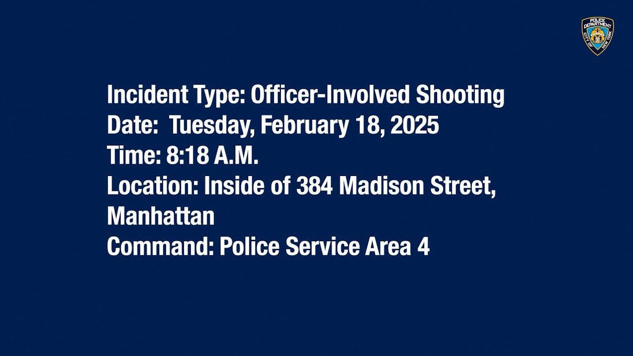 Police Service Area 4 Officer-Involved Shooting February 18, 2025 - YouTube
