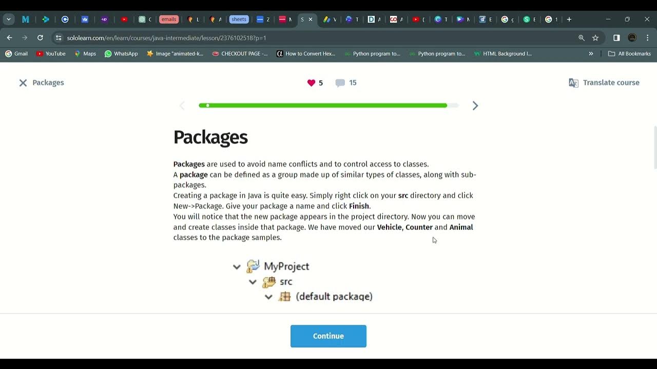 11 Packages Java Intermediate Sololearn Youtube