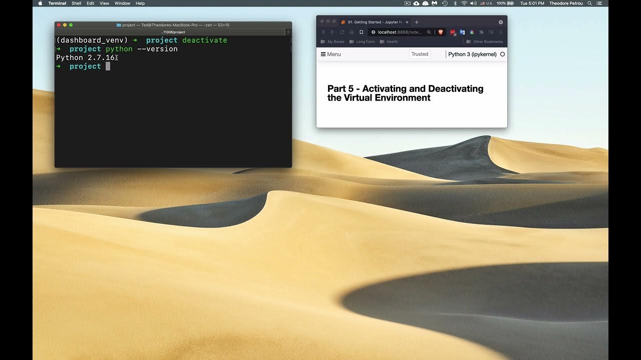 05 Activating and Deactivating the Virtual Environment - YouTube