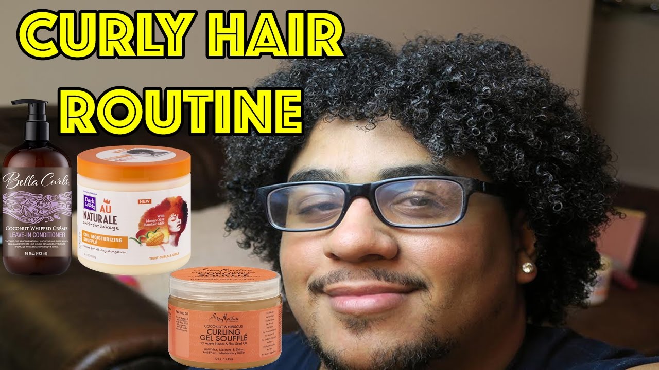 Curly Hair Routine #CurlyHairRoutine | Men Routine - YouTube