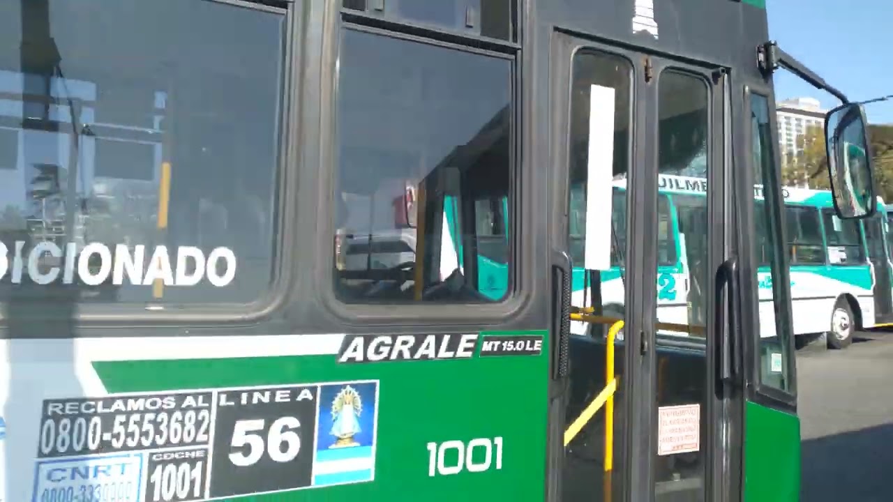 Línea 56 interno 1001 Todo Bus Pompeya II MT15 con aire acondicionado ...