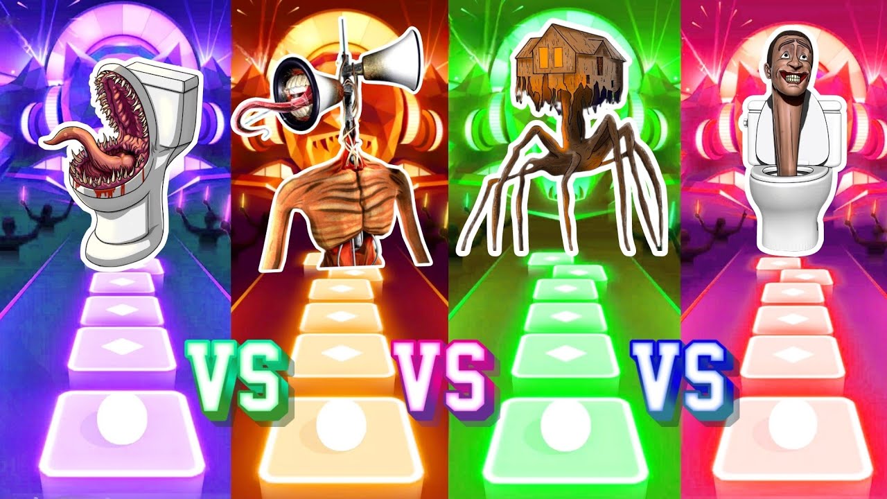 👀Toilet Monster 🆚️Siren Head 🆚️House Head 🆚️Skibidi Toilet 🎶Who Will ...
