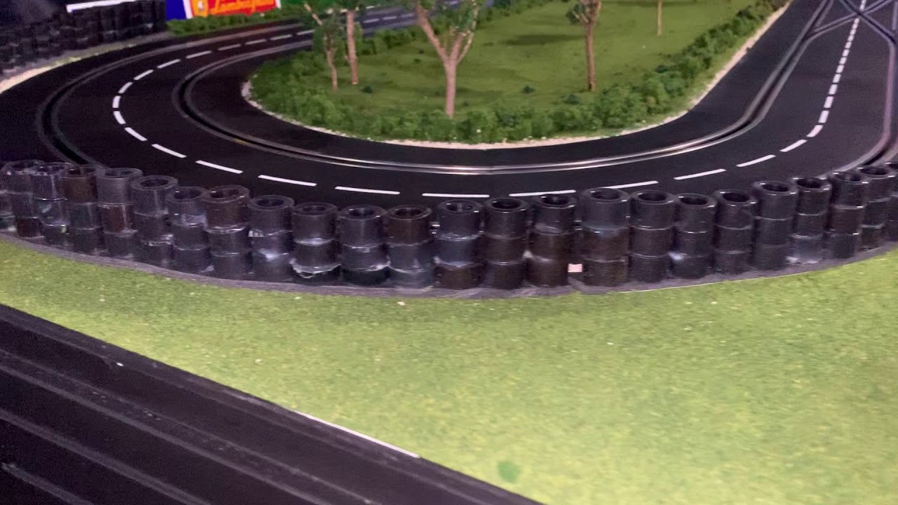 Handmade Slot Car Tire Crash Barriers - YouTube