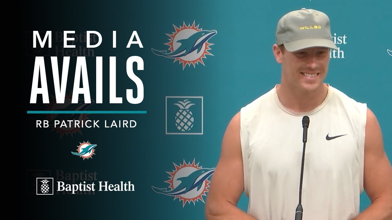 Patrick Laird meets with the media | Miami Dolphins - YouTube
