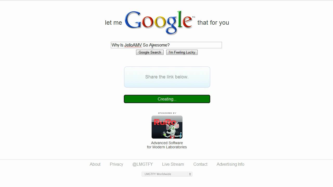 Let Me Google That For You - YouTube