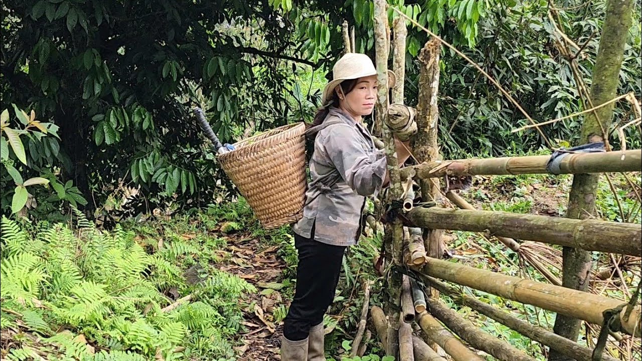 Taking care of the vegetable garden, cooking food for pigs, the daily ...