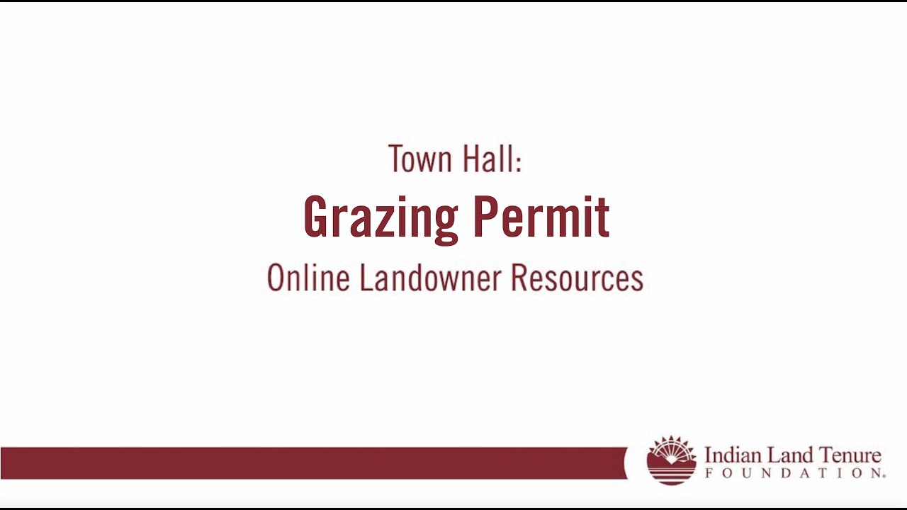 Grazing Permit - Town Hall - YouTube