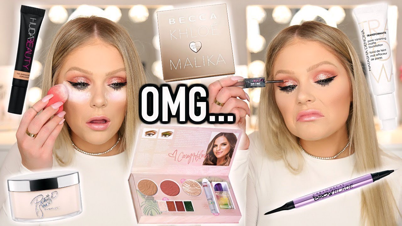 TESTING VIRAL OVERHYPED MAKEUP PRODUCTS | FULL FACE FIRST IMPRESSIONS ...