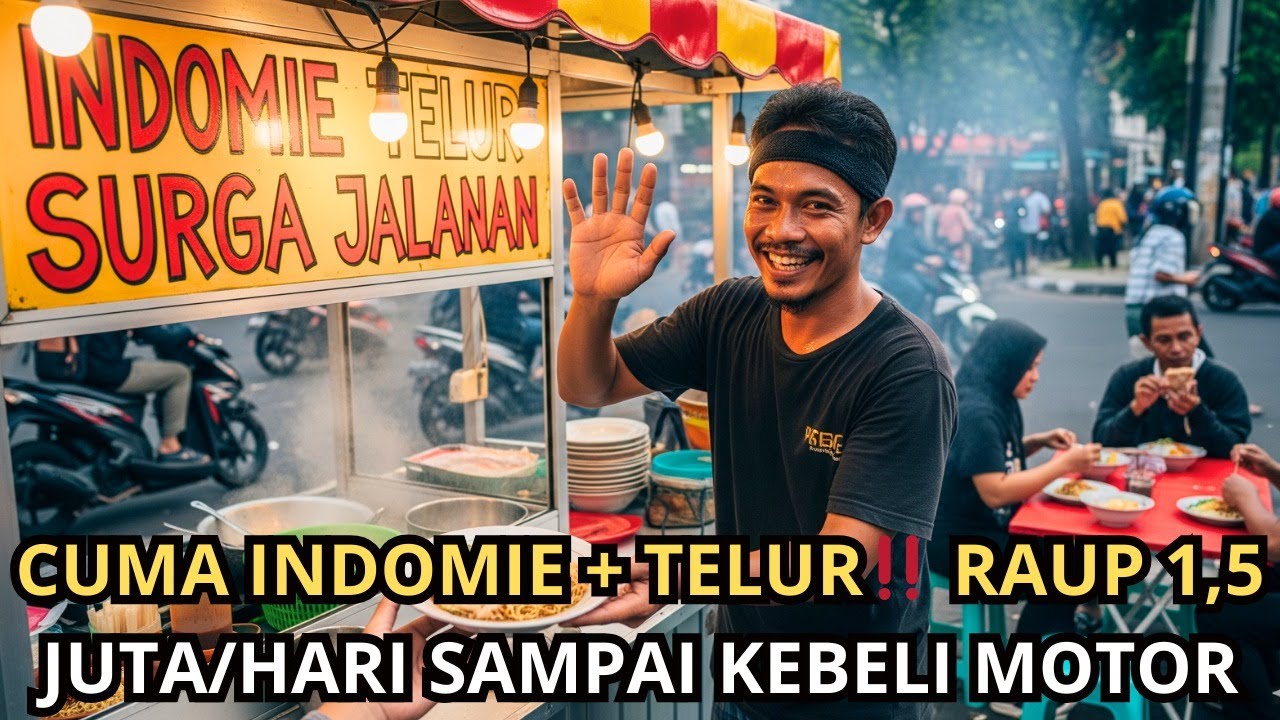 CUMA INDOMIE + TELUR‼️ RAUP 1,5 JUTA/HARI SAMPAI KEBELI MOTOR - YouTube
