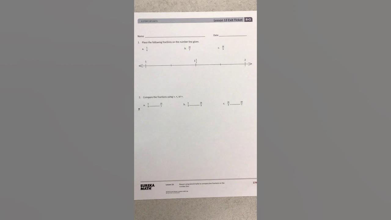 Lesson 13 exit ticket - YouTube
