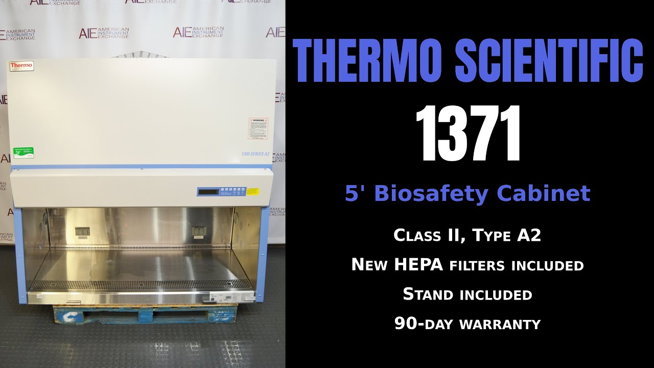 Thermo Scientific 1371 - 5’ Class II, Type A2 Biological Safety Cabinet ...