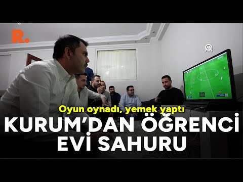 Murat Kurum sahurda: PlayStation oynadı, menemen pişirdi
