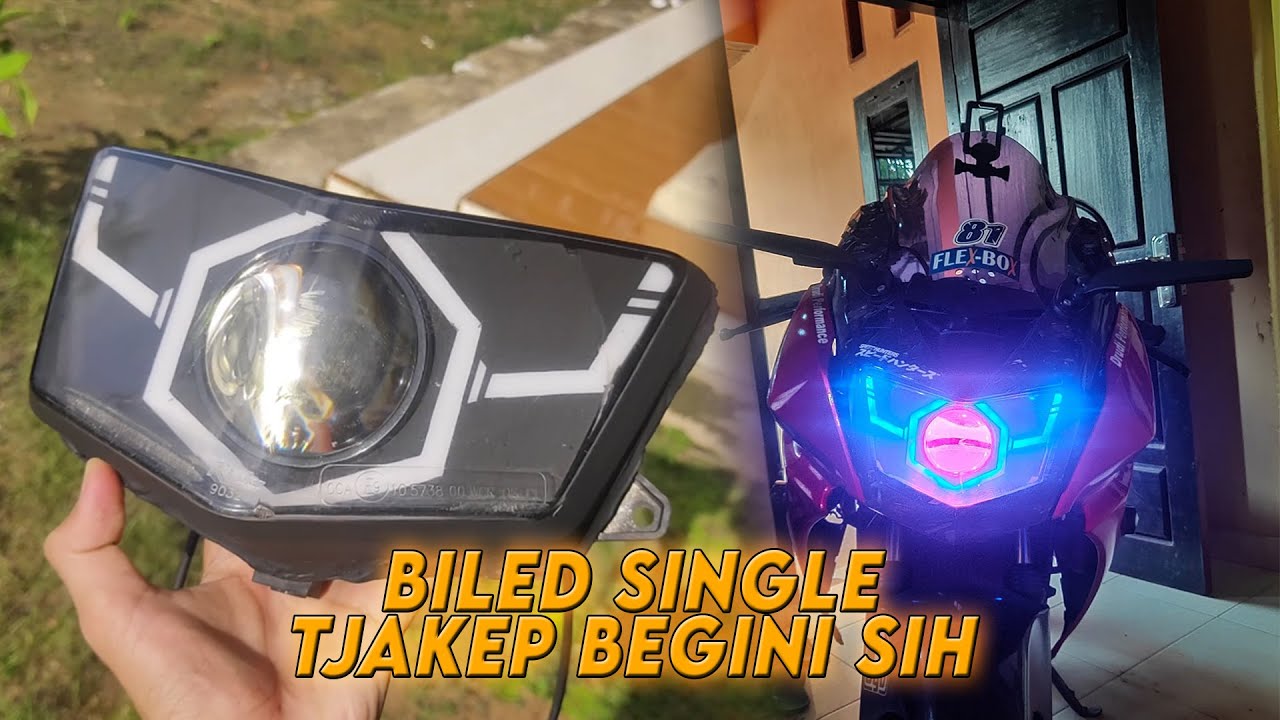 Cara membuat Lazy Led pada Headlamp motor Ninja rr new - YouTube
