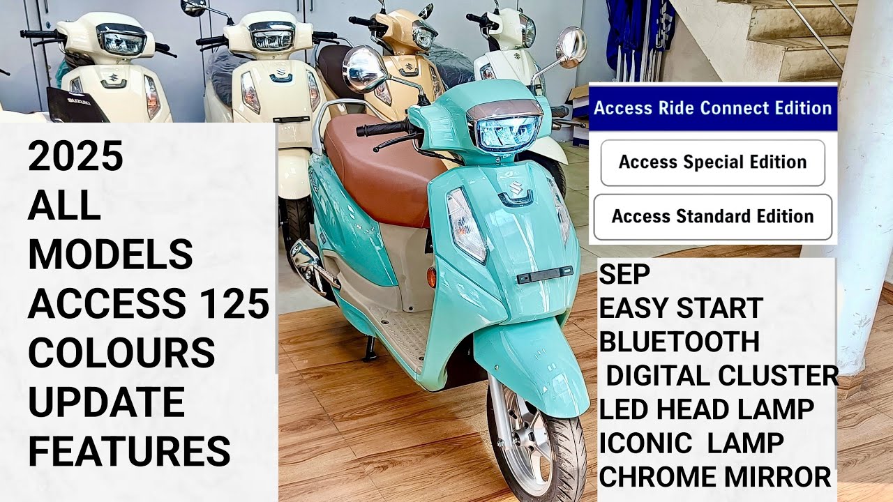 2025 New Suzuki Access 125 All Model Colours Update Features Price ...